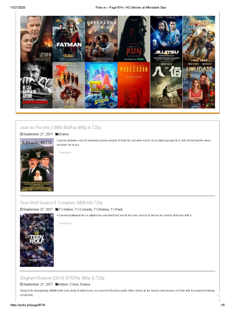 Pahe - in - Page 674 - HQ Movies at Affordable Size | PDF