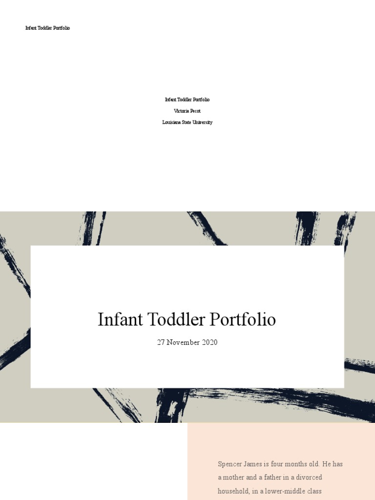 Infant Toddler Portfolio | PDF | Breastfeeding | Cognitive Development