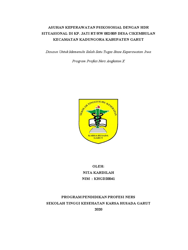 LK, SPTK, Ebp HDR Situasional Nita | PDF | Pengembangan Diri