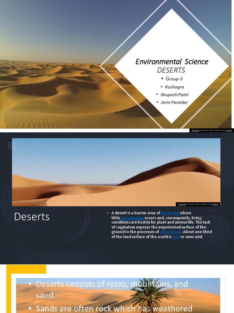 Environmental Science Deserts: Roup-3 | PDF | Desert | Climate