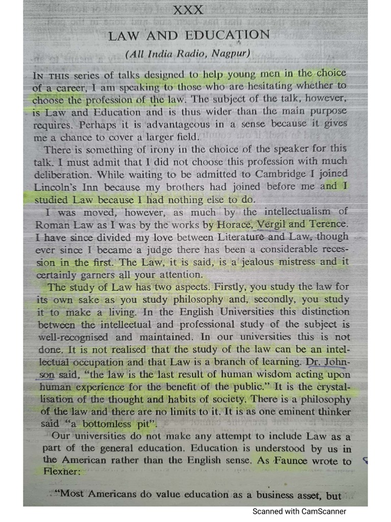 Law and Education M Hidayatullah | PDF