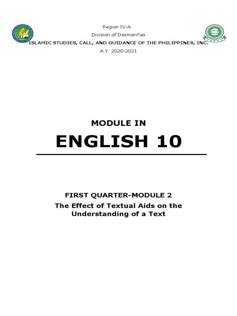 Quarter 1 - Module 2 - ENGLISH 10 | PDF | Learning | Causality