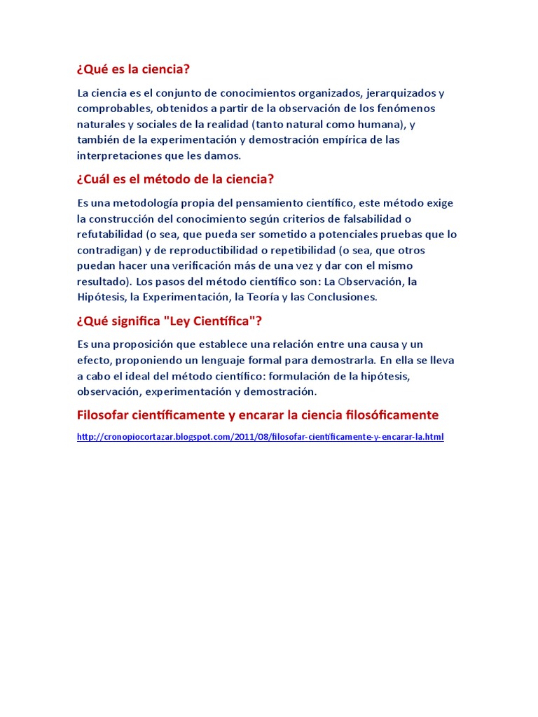 Qué Es La Ciencia | PDF