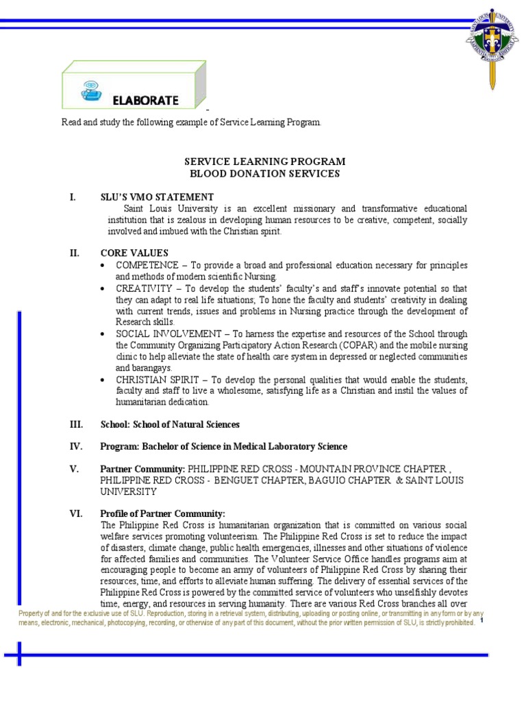 D. NSTP 1 Module 4 - Elaborate | PDF | Volunteering | Nursing