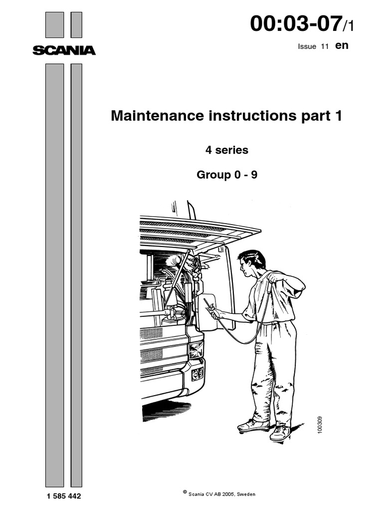 WSM - Maintenance Instruction Part - 1 Truk - en PDF | PDF | Internal ...