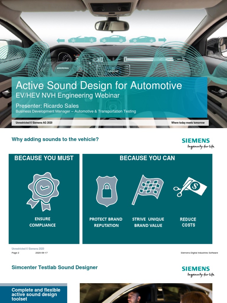 Active Sound Design For Automotive: EV/HEV NVH Engineering Webinar ...