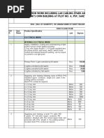 BOQ For Electrical Works | PDF | Electrical Wiring | Building Technology