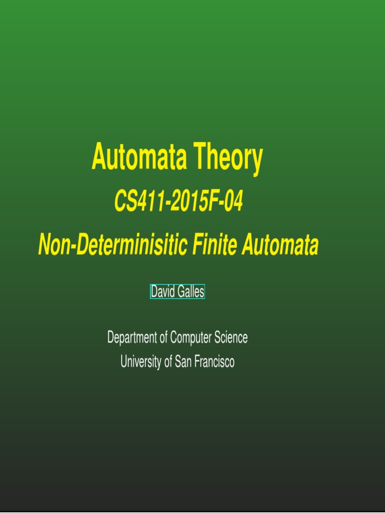 Automata Theory Nfa | PDF | Theory Of Computation | String (Computer ... Automata Theory Nfa | PDF | Theory Of Computation | String (Computer ...