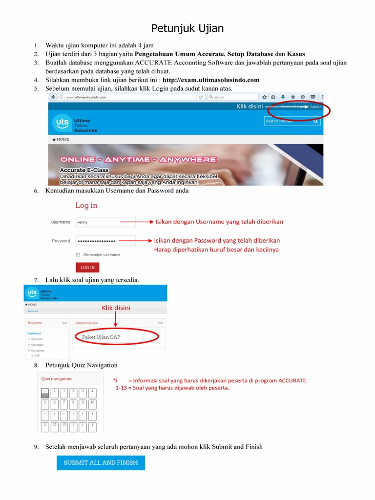Petunjuk Ujian CAP | PDF