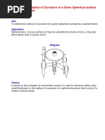 Exp - 3 Spherometer PDF | PDF | Natural Philosophy | Geometric Measurement