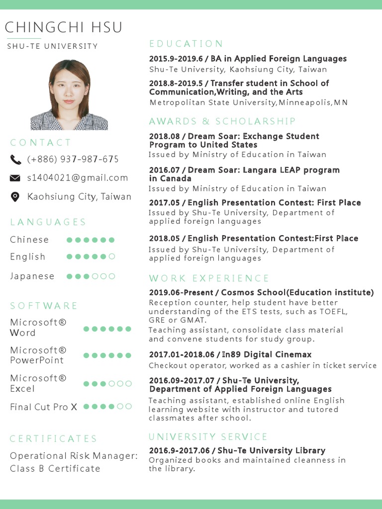 Curriculum Vitae | PDF | Behavior Modification | Cognition