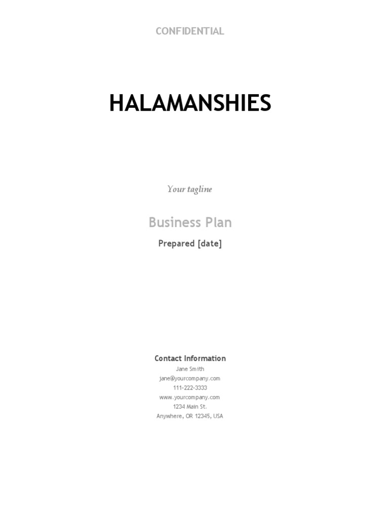 Business-plan-template.docx | PDF