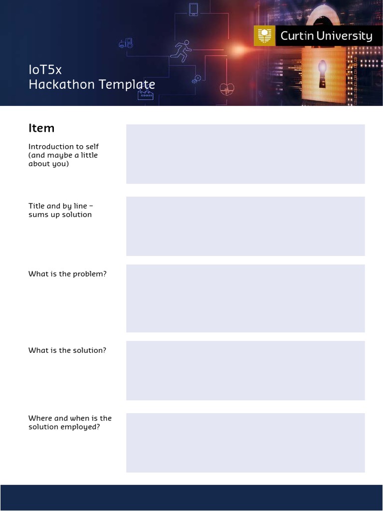 Iot5X Hackathon Template: Introduction To Self (And Maybe A Little ...