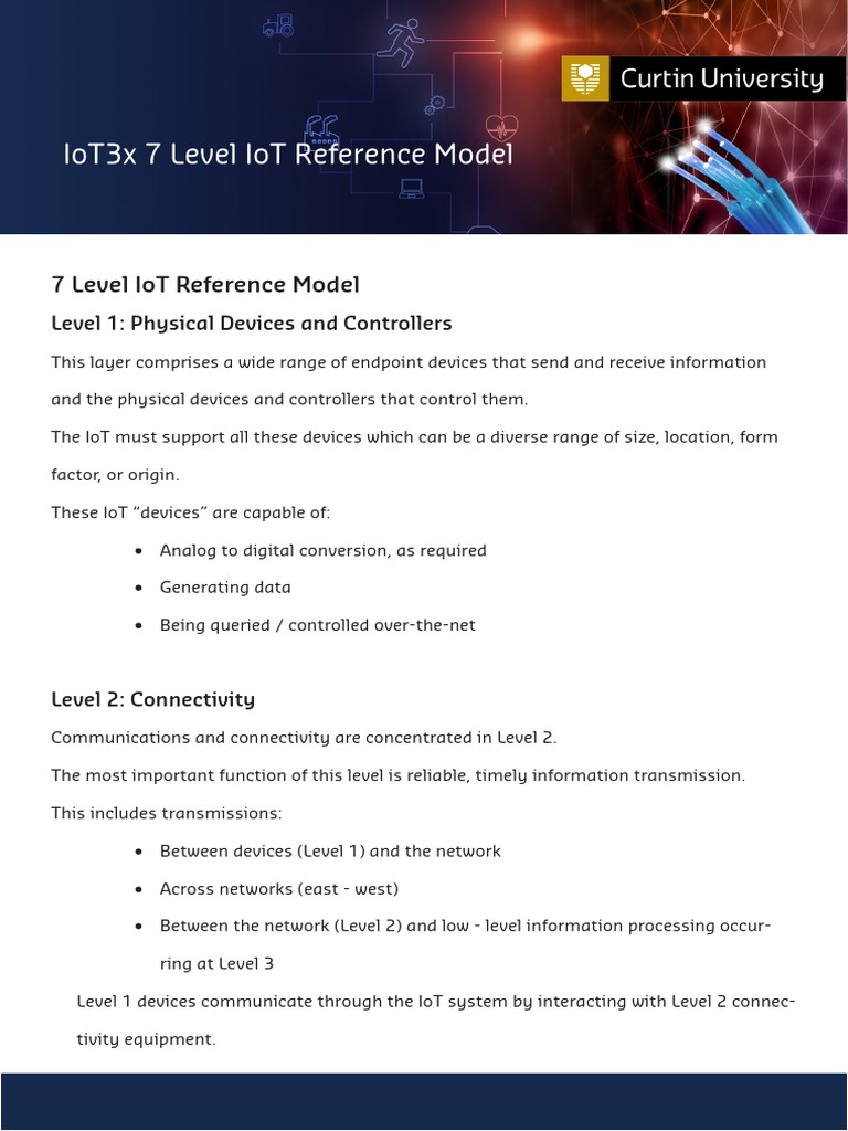 IoT3x 7-Level Reference Model Guide | PDF | Internet Of Things ...