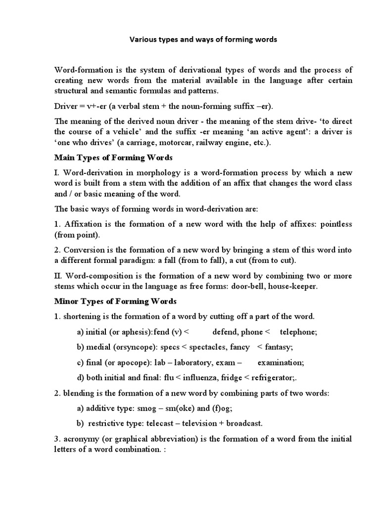 various-types-and-ways-of-forming-words-pdf-word-scientific
