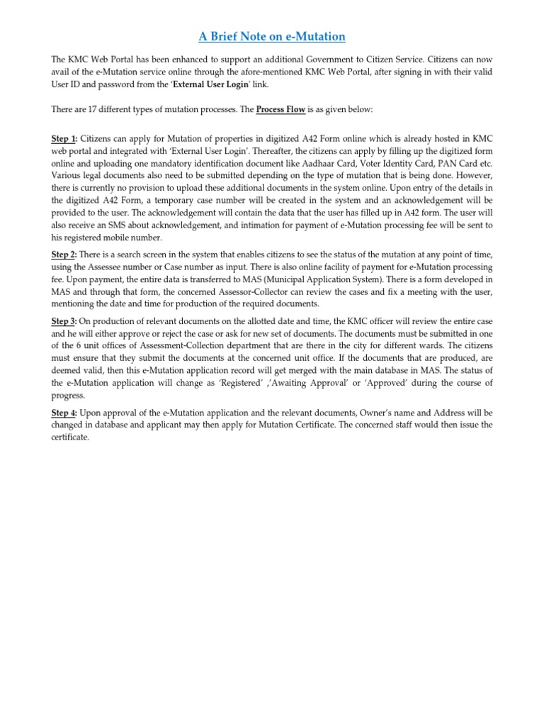 A Brief Note On E-Mutation: Step 1 | PDF | Identity Document ...