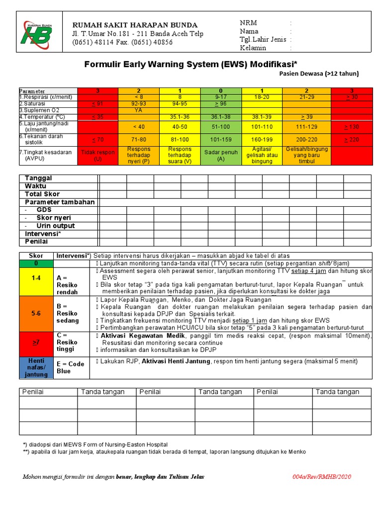 00 Formulir Ews | PDF