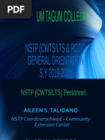 National Service Training Program (NSTP) 2: Course Syllabus Course Information | PDF | Community ...