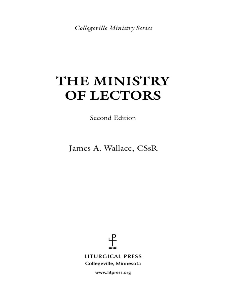 The Ministry of Lectors | Download Free PDF | Mass (Liturgy) | Lectionary