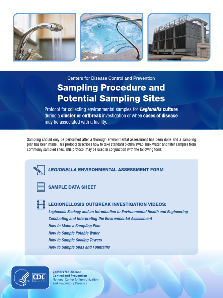 CDC Sampling Procedure For Legionella | PDF | Water Heating | Water