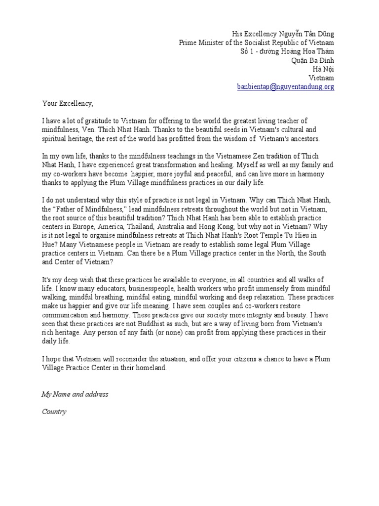 My Name and Address Country | PDF | Thích Nhất Hạnh | Vietnam