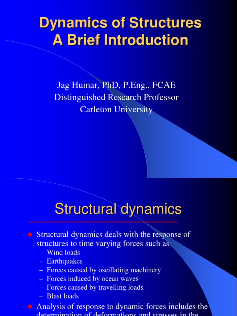 Dynamics of Structures | PDF | Normal Mode | Force