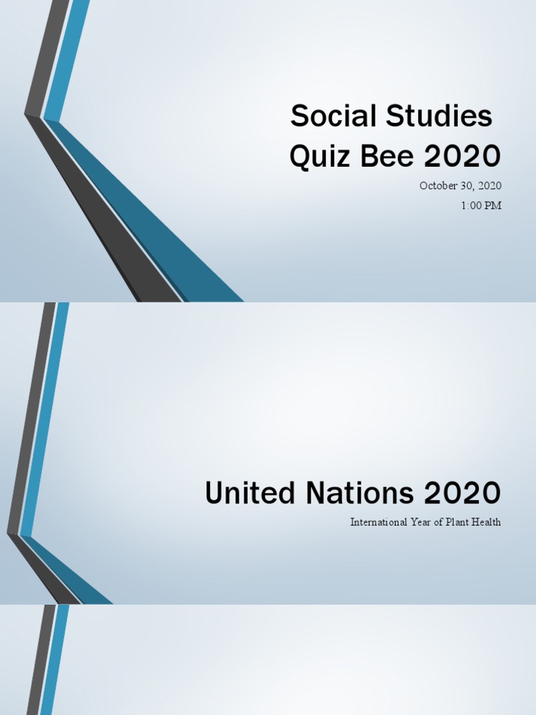 Social Studies Quiz Bee 2020: October 30, 2020 1:00 PM | PDF | Socrates ...