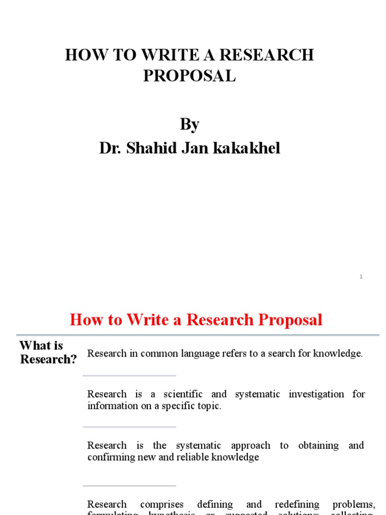 Research Proposal For Seminar 1 | PDF | Theory | Hypothesis