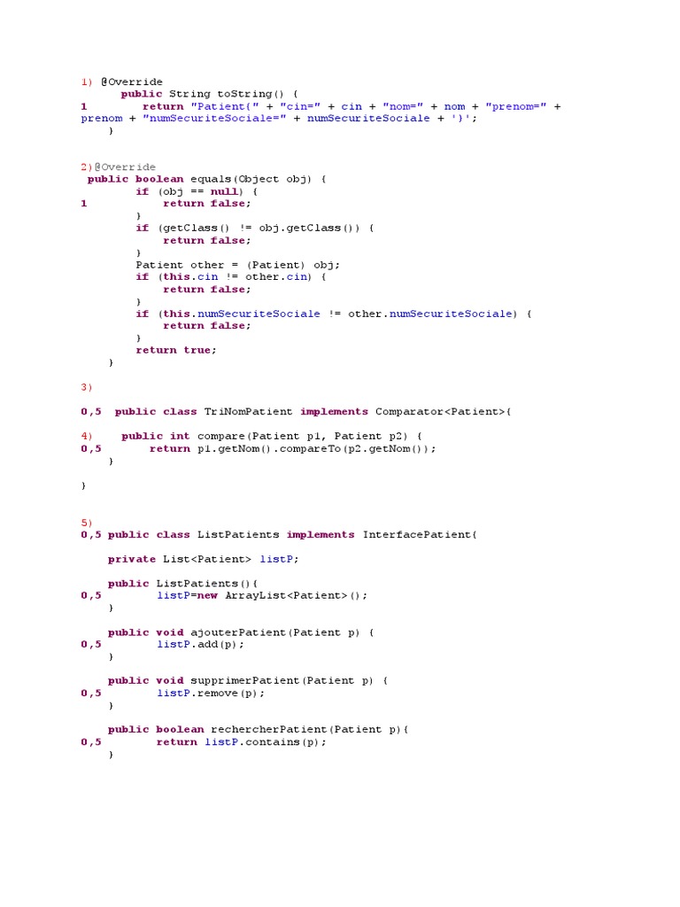 Corrig+® Exam Java Contrl Esprit | PDF | Boolean Data Type | Computer Programming