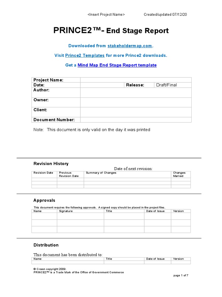 End Stage Report | PDF | Trademark | Business