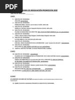 Programa Protocolar de La Fiesta de Promocion | PDF