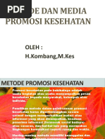 Kelebihan Dan Kekurangan Metode Promkes | PDF