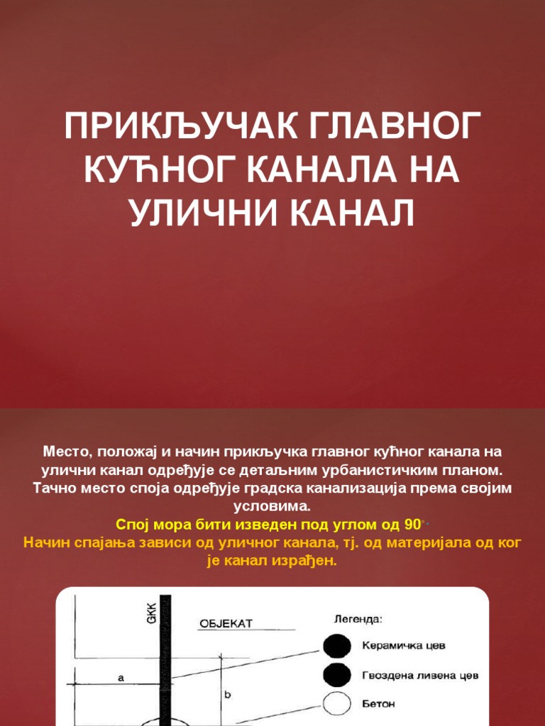 Prikljucak Na Ulicni Kanal | PDF