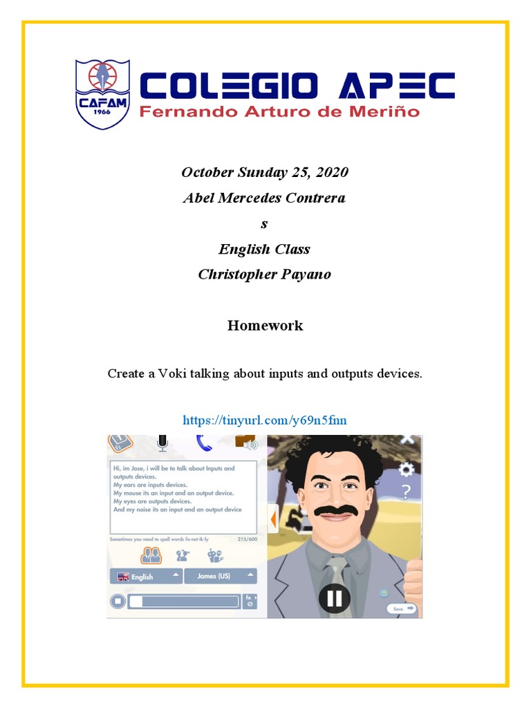 Voki Project on Input/Output Devices | PDF | Home & Garden