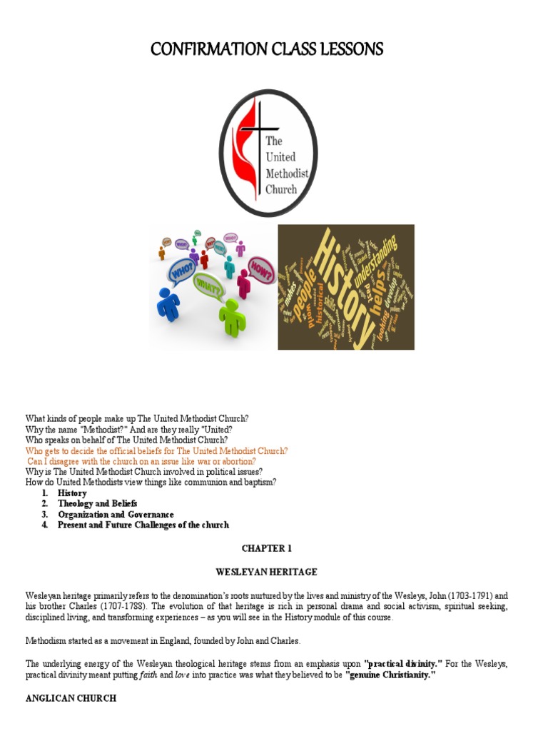 Confirmation Class Lessons | PDF | United Methodist Church | Eucharist