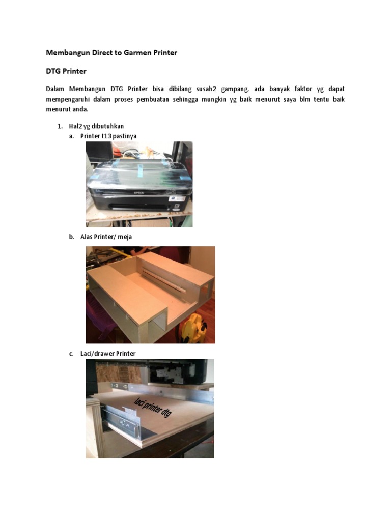 Tutorial Membuat DTG t13 | PDF