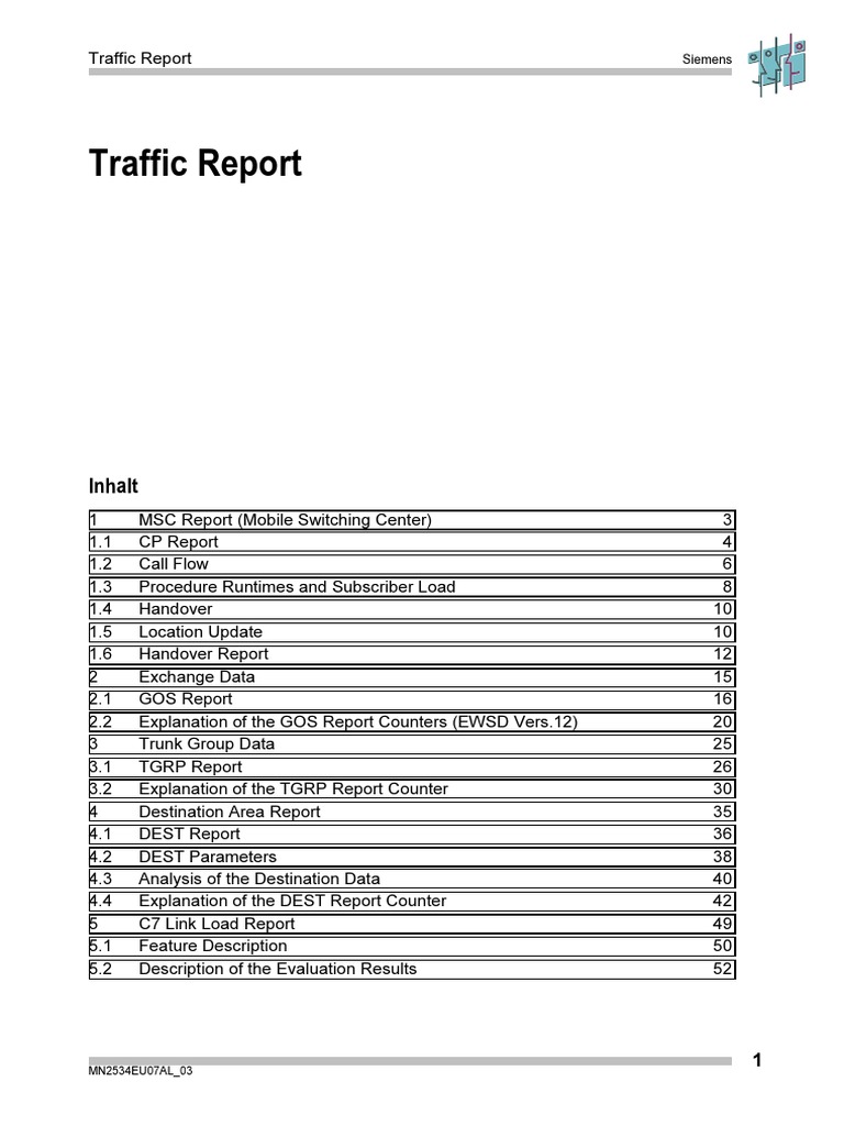 03 Mn2534eu07al 03 Traffic Report | PDF | Computer Network ...