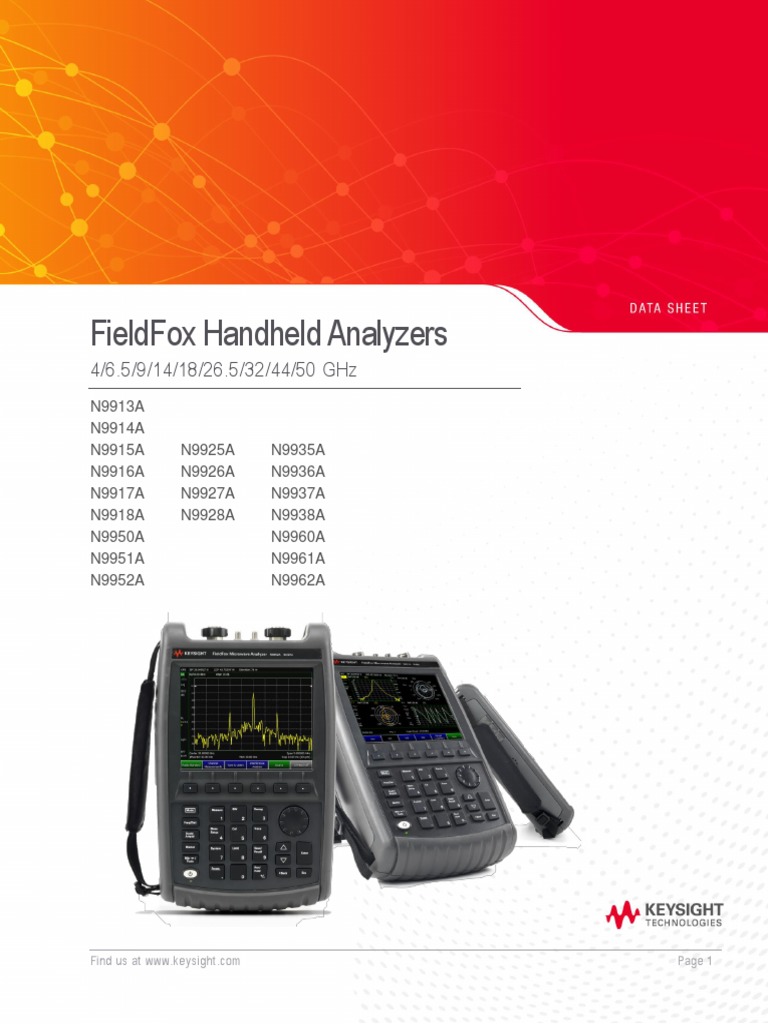 Fieldfox Handheld Analyzers | PDF | Hertz | Calibration