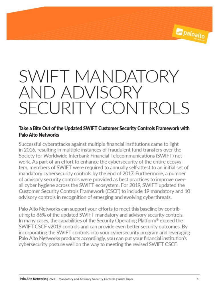 Swift Security Controls | PDF | Cloud Computing | Malware