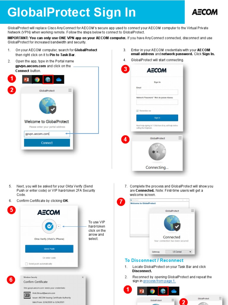 GlobalProtect Sign in | PDF