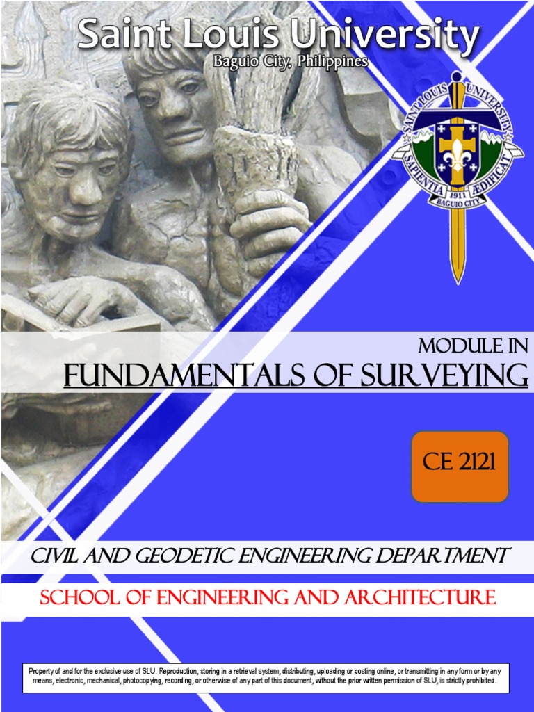 Ce 2121 Lecture Module 1 Pdf Pdf Surveying Distance Education