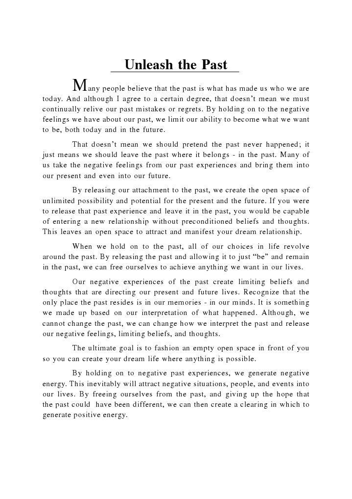 Stavan 2 Introspection Sheet 4 Unleash The Past | PDF | Thought | Dream
