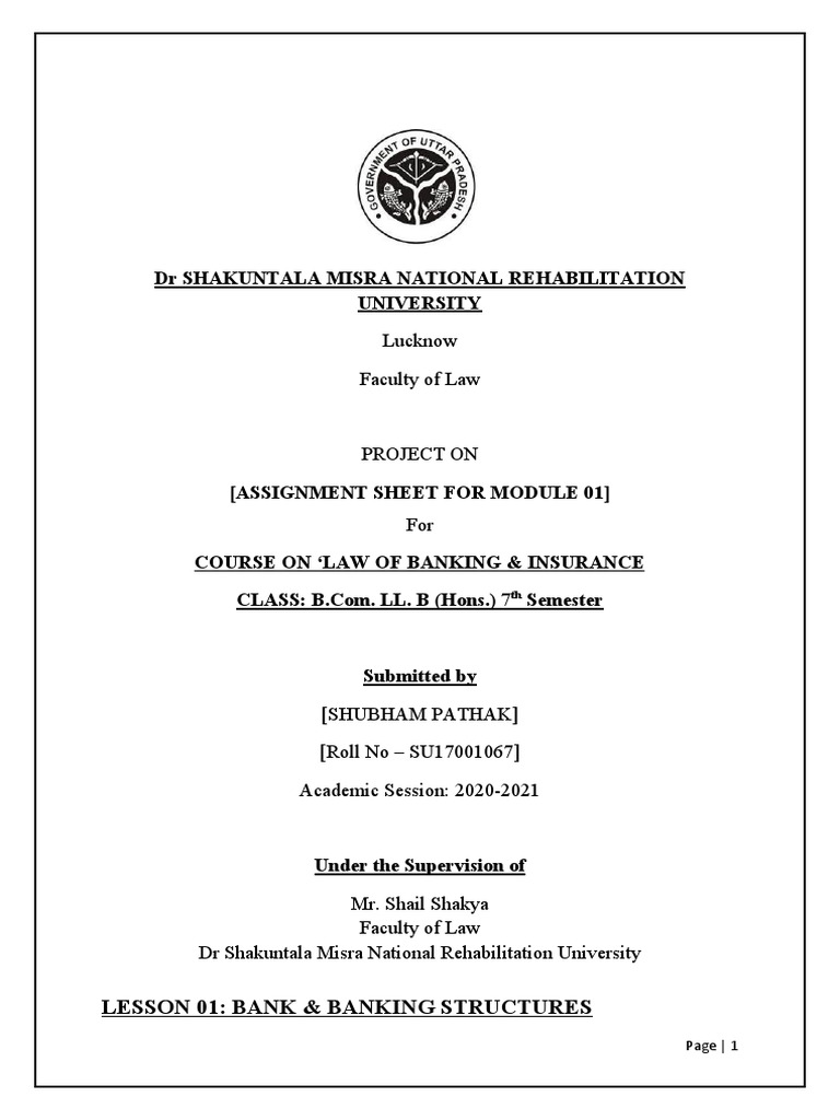 Subham Pathak 04361 | PDF | Basel Committee On Banking Supervision | Banks