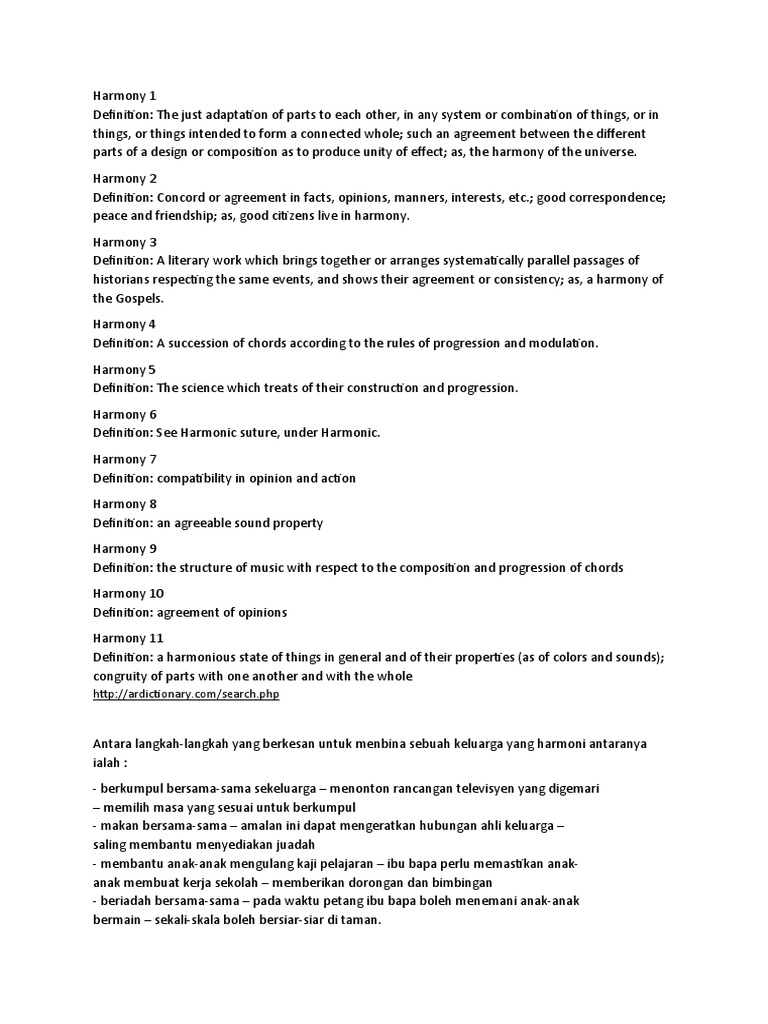 Harmony - Definitions & Concepts | PDF | Harmoni | Elemen Musik
