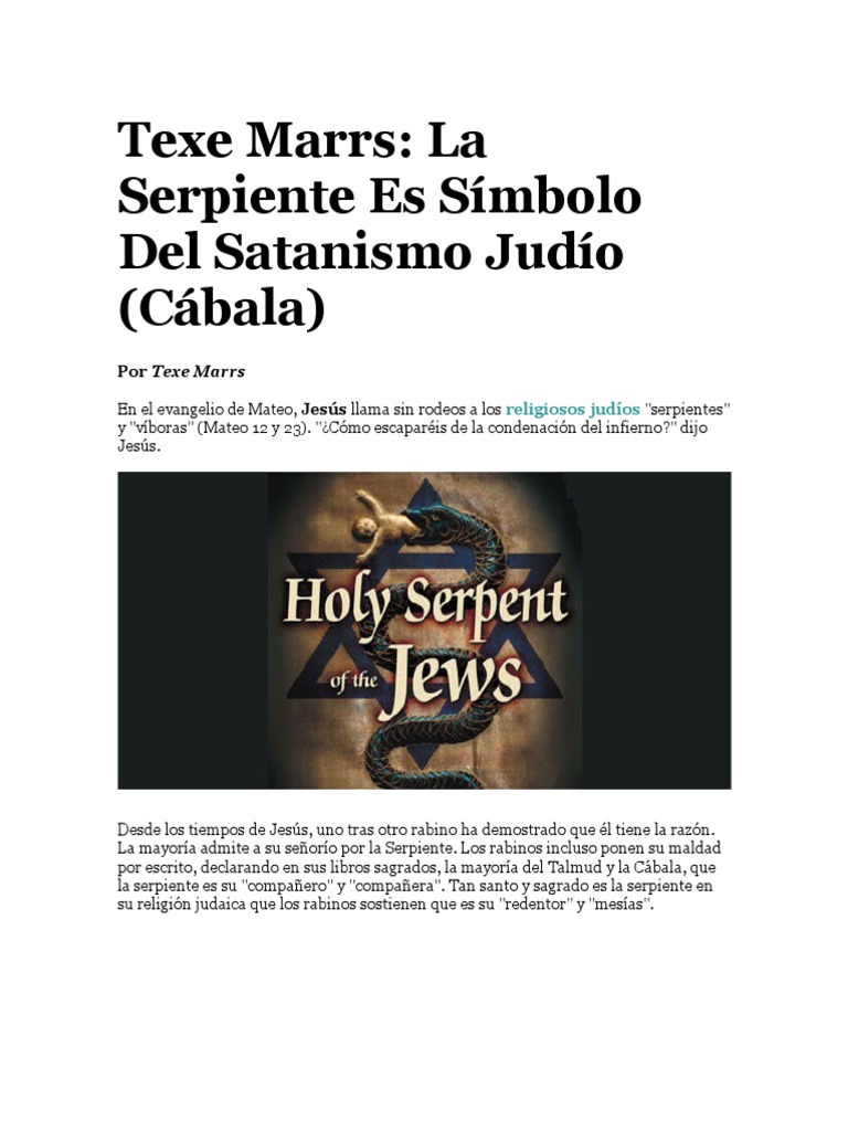 Texe Marrs | PDF | Kábala | Diablo