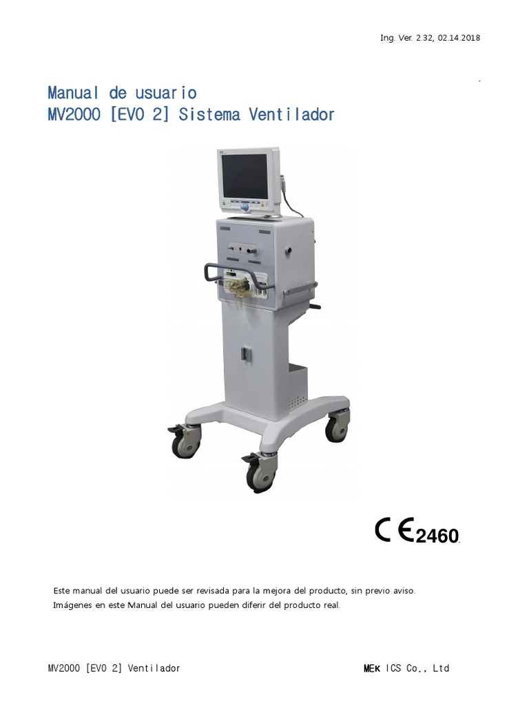 Manual Ventilador MV2000 Evo2 V2019 | PDF | Usuario (informática) | Informática
