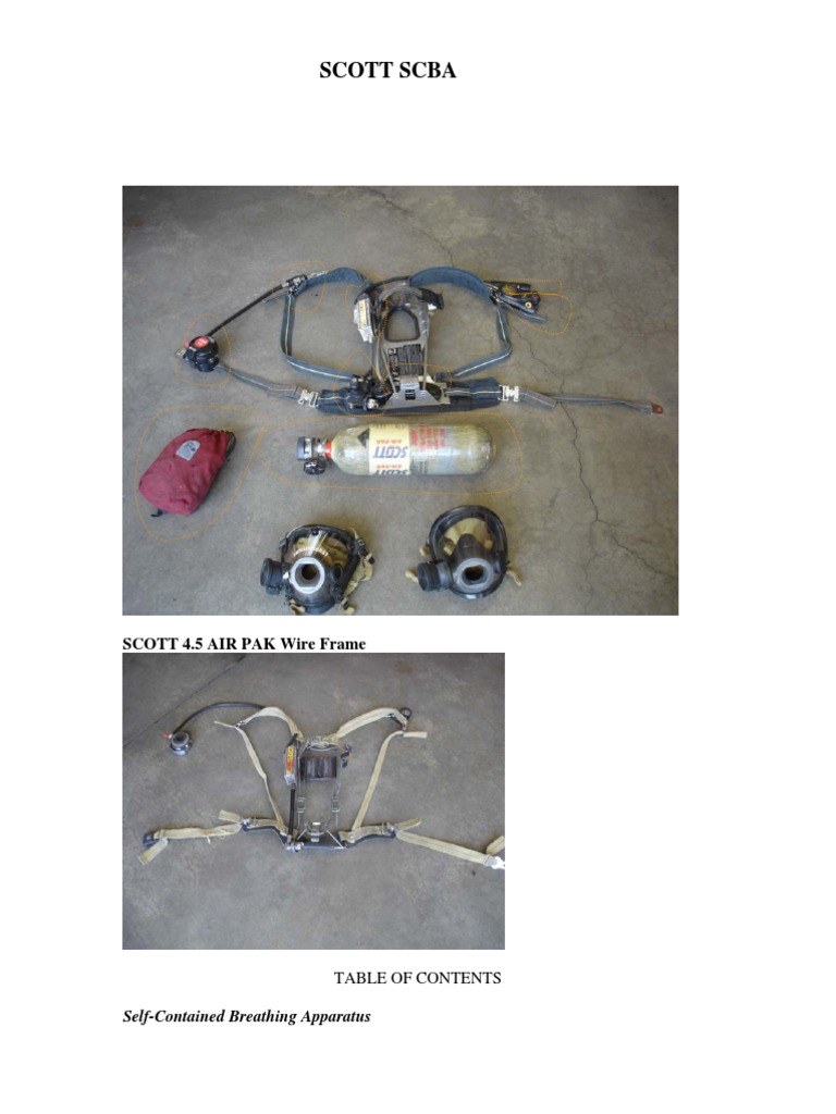 Scott Scba | PDF | Fires | Gases