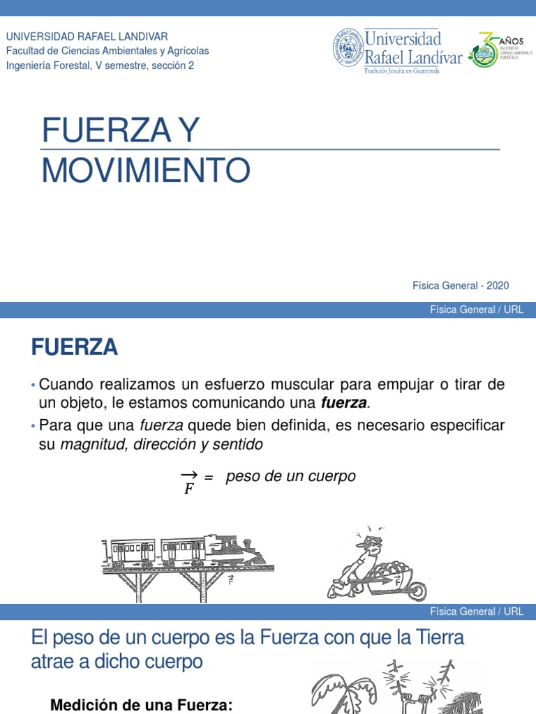 Fuerza y Movimiento PDF | PDF | Peso | Fuerza