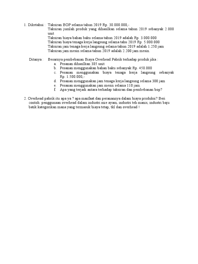 Latihan Soal Bop Sesi 9 | PDF