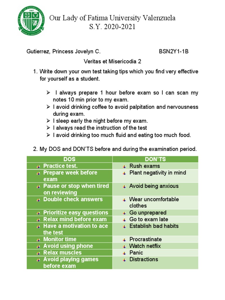 How To Take Test Veritas 2 | PDF | Test (Assessment) | Behavioural Sciences